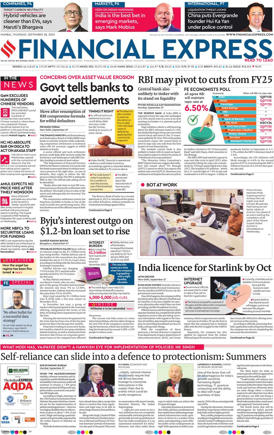 Get digital access to Financial Express Mumbai - September 28, 2023 issue | Magzter.com