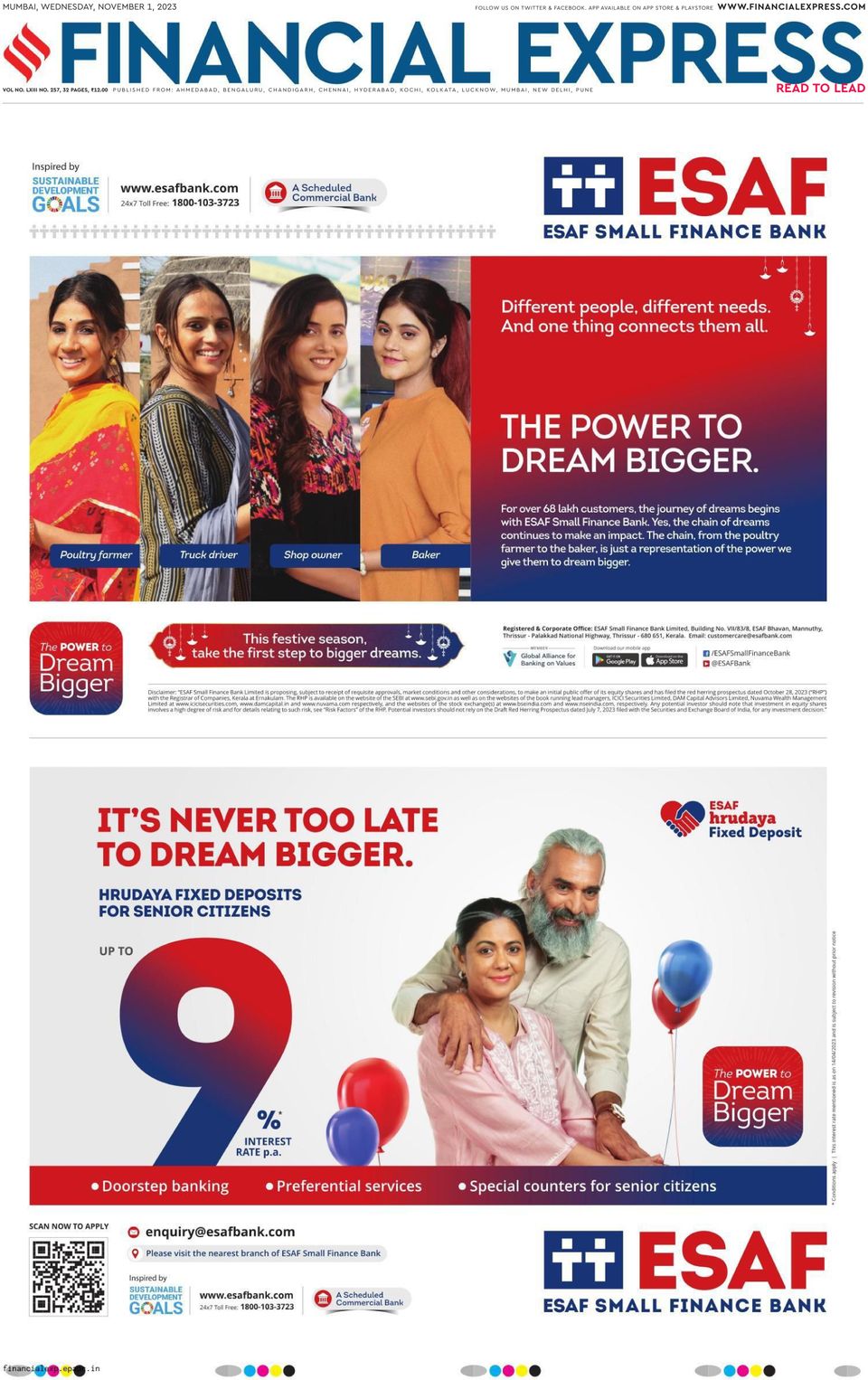Get digital access to Financial Express Mumbai - November 01, 2023 issue | Magzter.com