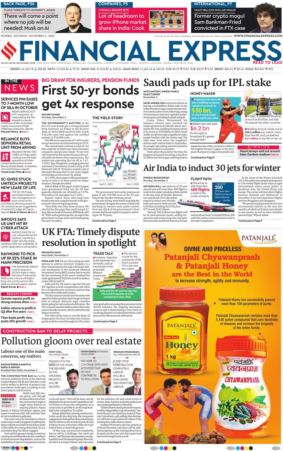 Get digital access to Financial Express Mumbai - November 04, 2023 issue | Magzter.com
