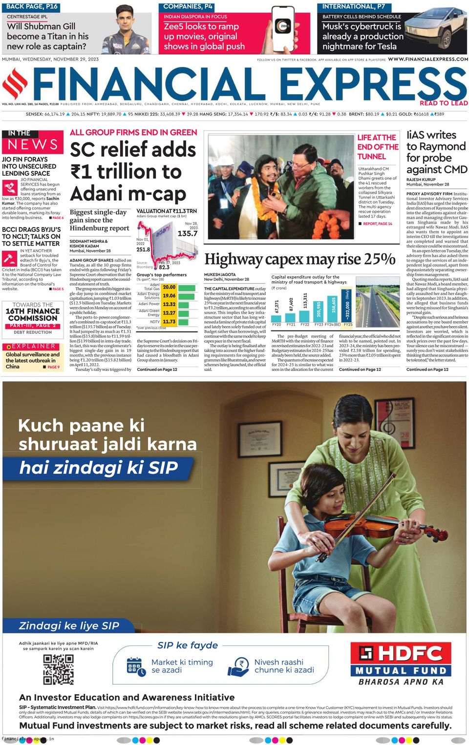 Get digital access to Financial Express Mumbai - November 29, 2023 issue | Magzter.com