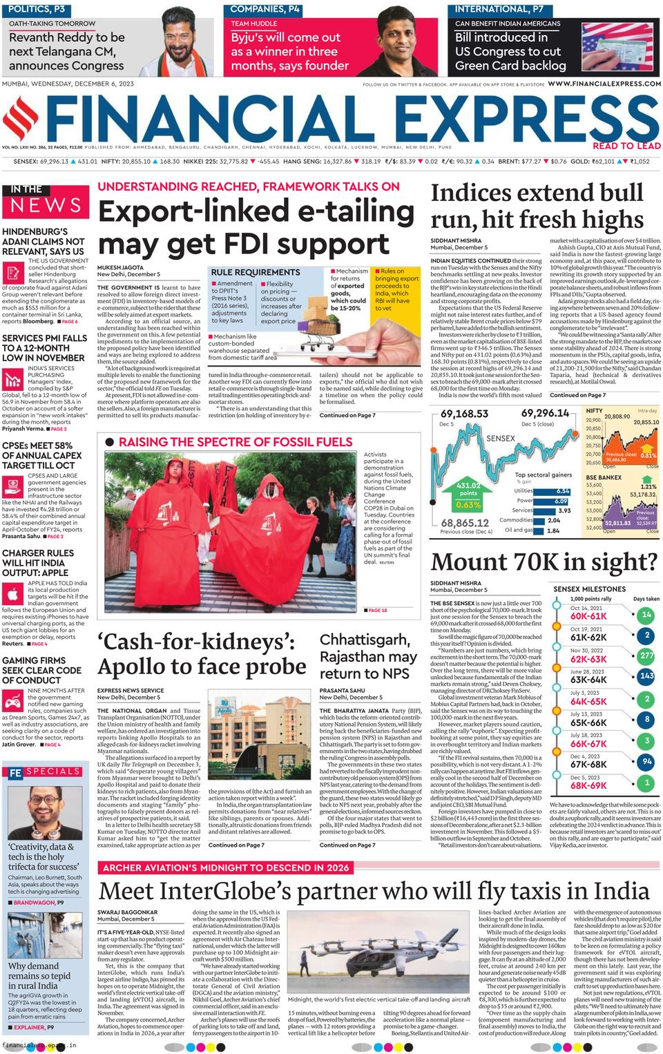 Financial Express Mumbai-December 06, 2023 Magazine