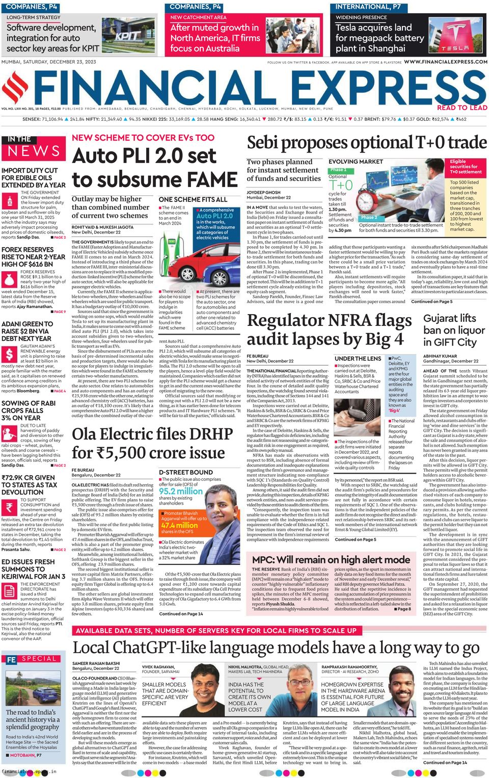 Get digital access to Financial Express Mumbai - December 23, 2023 issue | Magzter.com