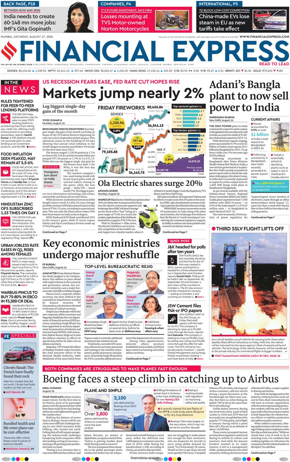 Get digital access to Financial Express Mumbai - August 17, 2024 issue ...