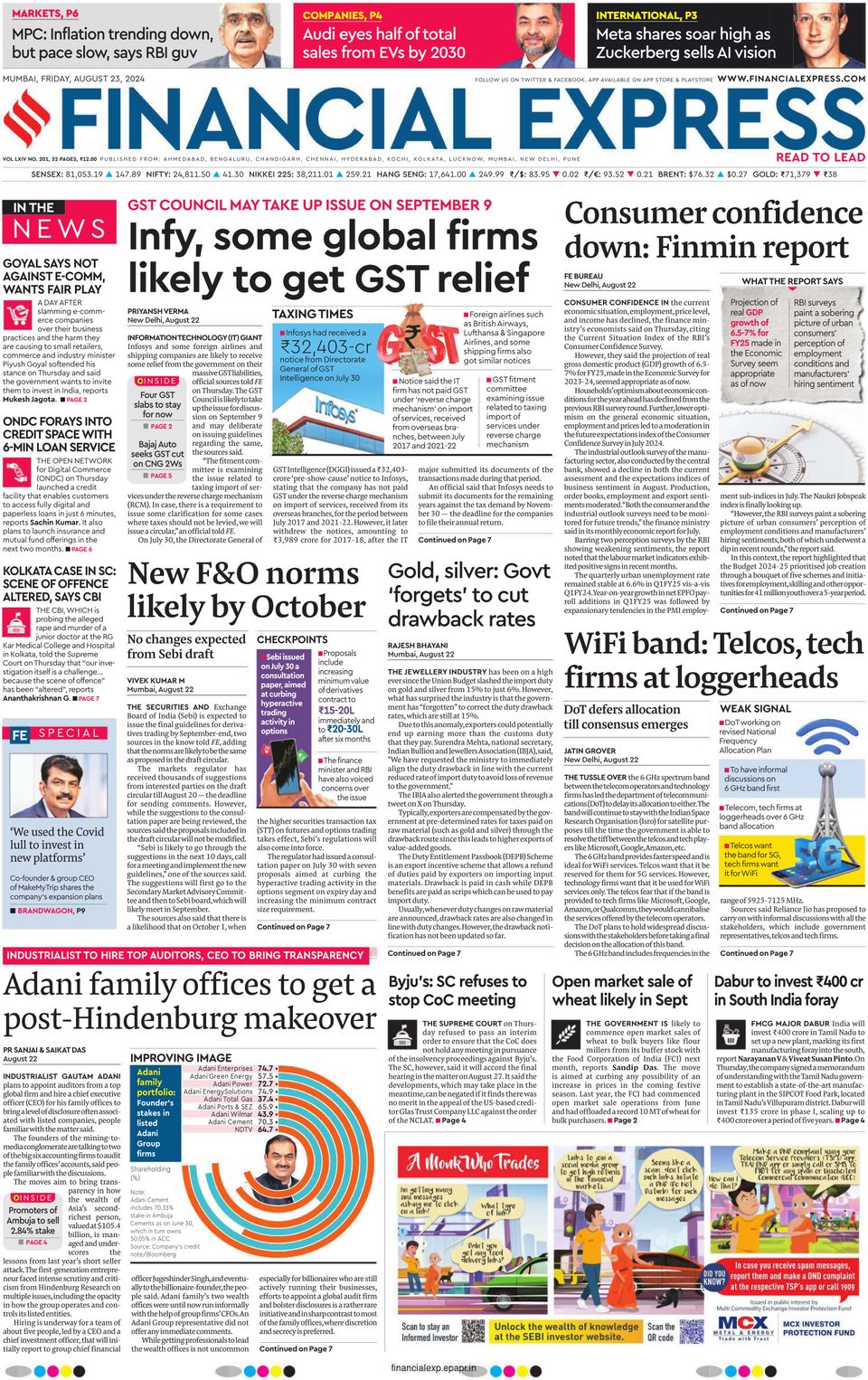 Get digital access to Financial Express Mumbai - August 23, 2024 issue ...