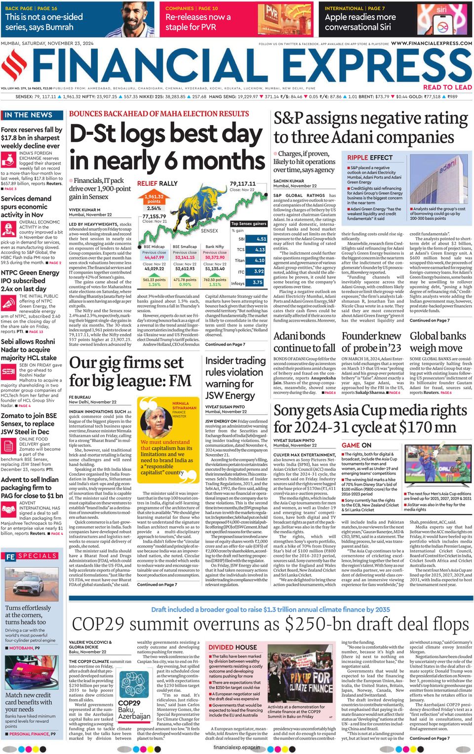 Get digital access to Financial Express Mumbai - November 23, 2024 ...