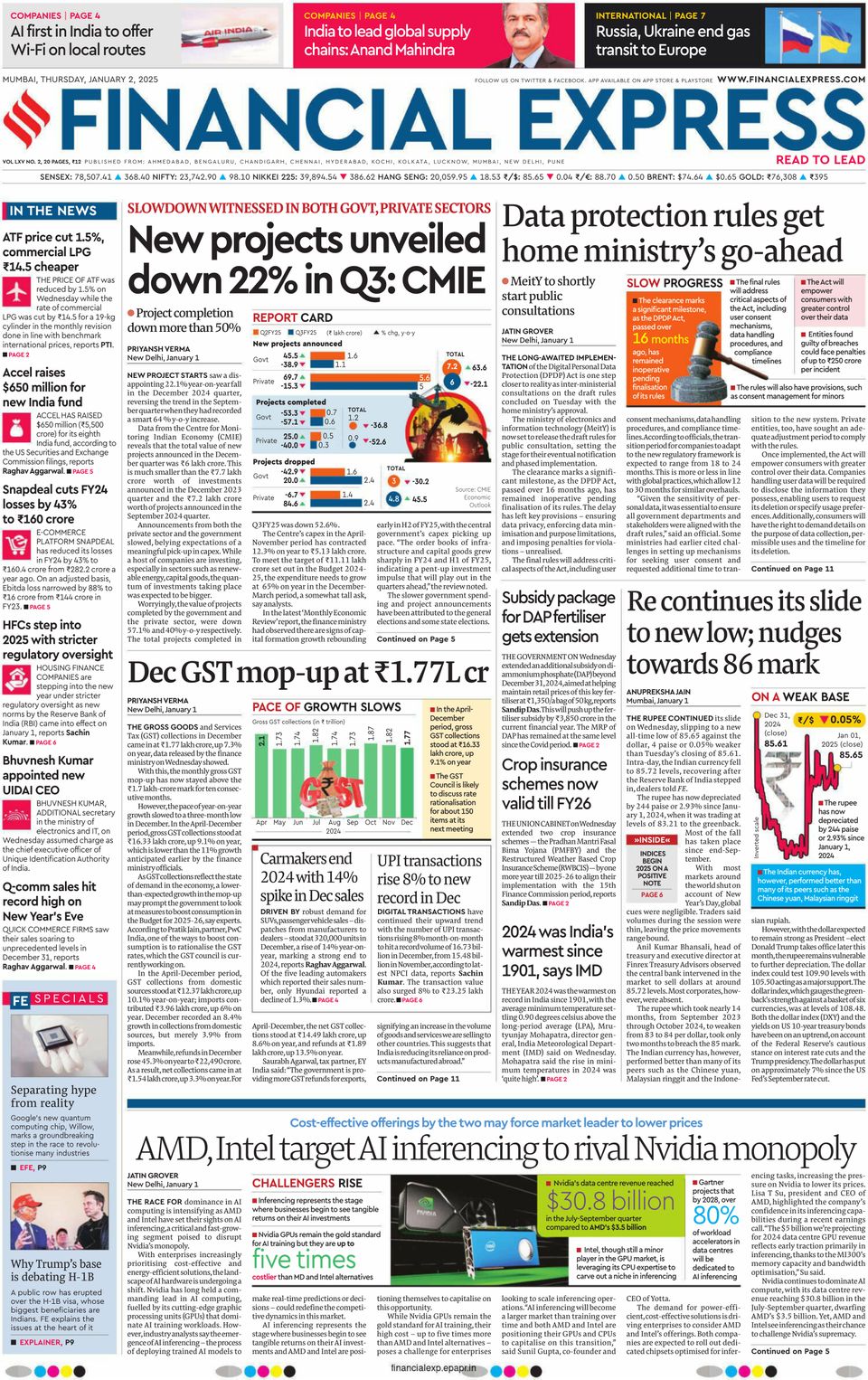 Get digital access to Financial Express Mumbai - January 02, 2025 issue ...