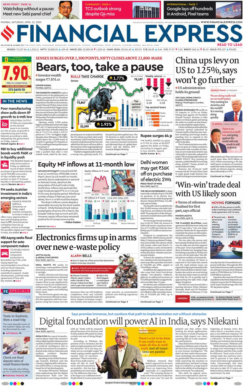 Get digital access to Financial Express Mumbai - April 12, 2025 issue ...