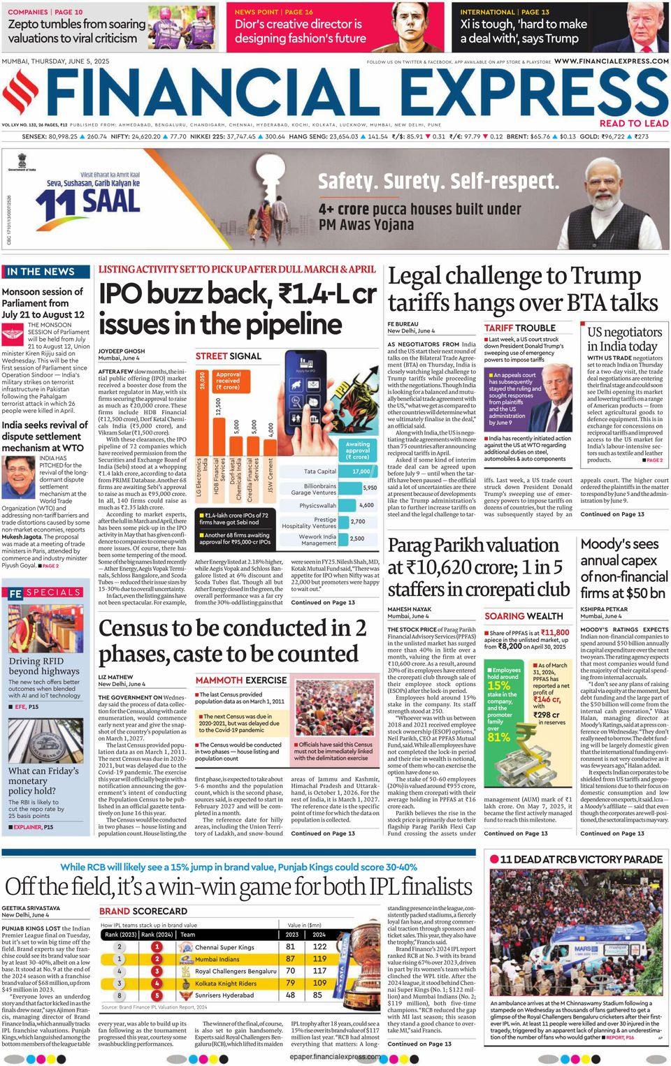 Get digital access to Financial Express Mumbai - June 05, 2025 issue | Magzter.com