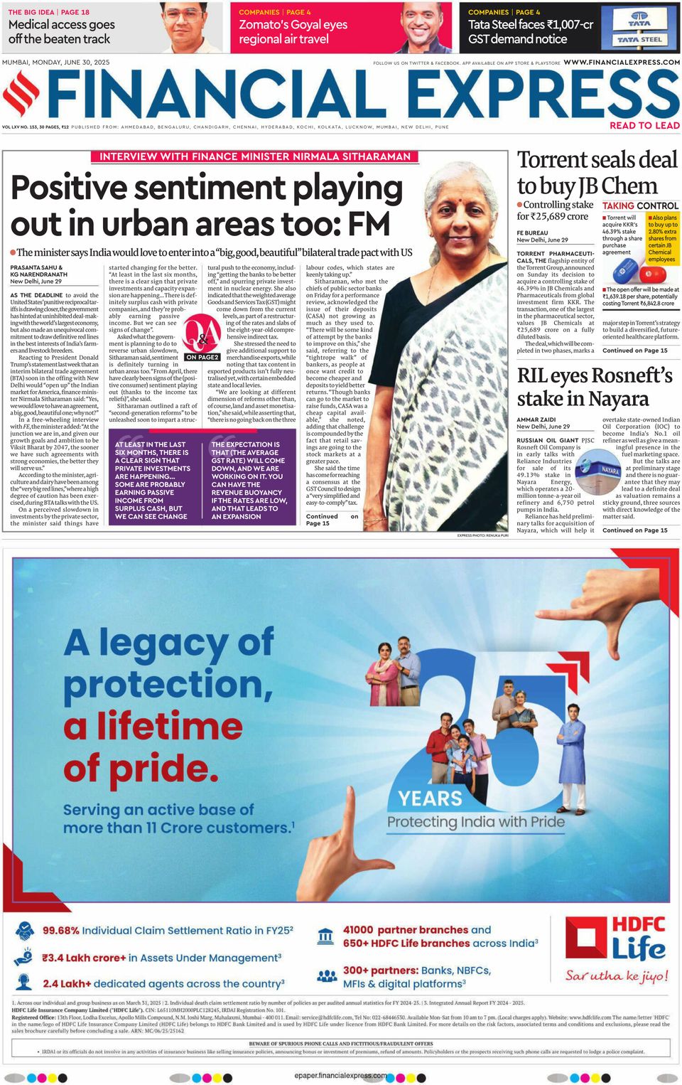 Get digital access to Financial Express Mumbai - June 30, 2025 issue | Magzter.com