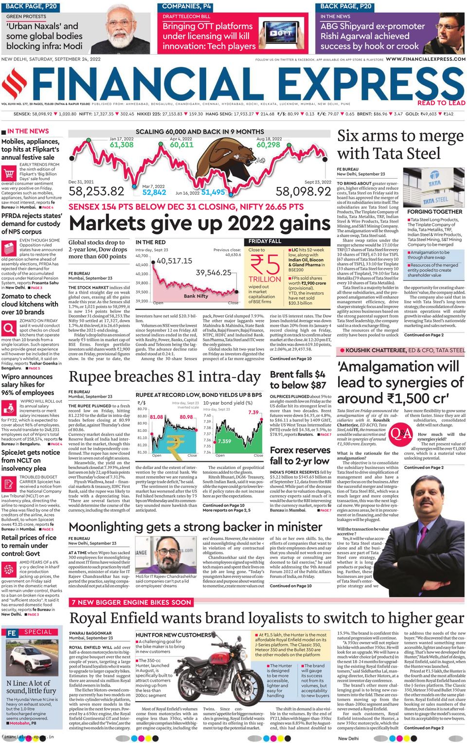 Get digital access to Financial Express Delhi - September 24, 2022 ...