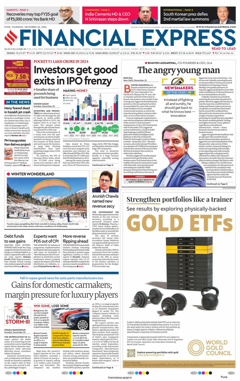 Get digital access to Financial Express Pune - December 26, 2024 issue ...