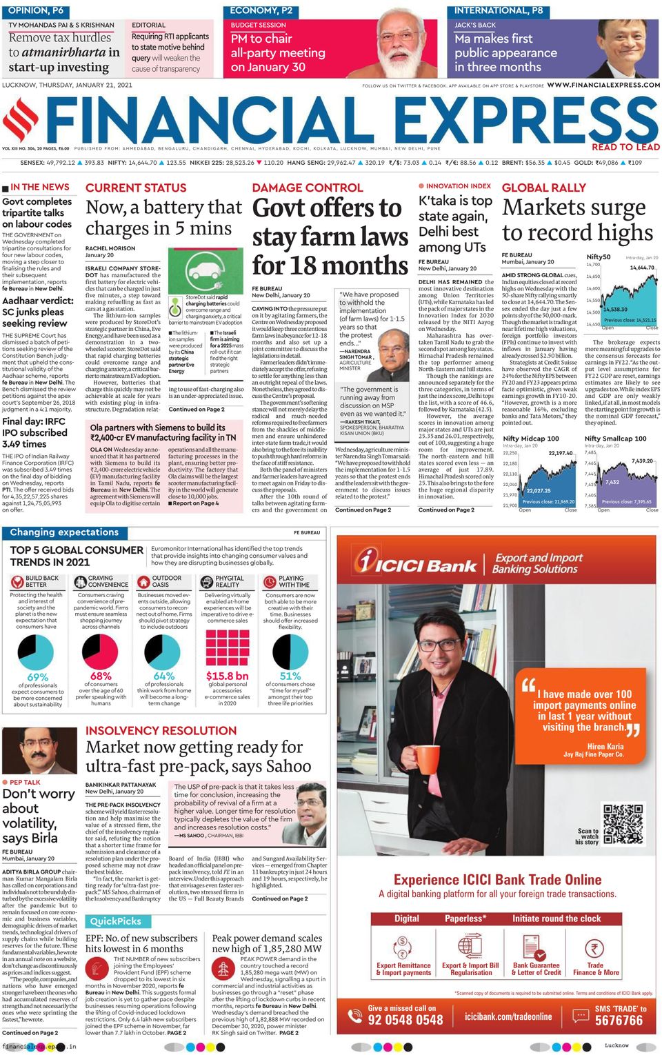Financial Express Lucknow Newspaper - Get your Digital Subscription