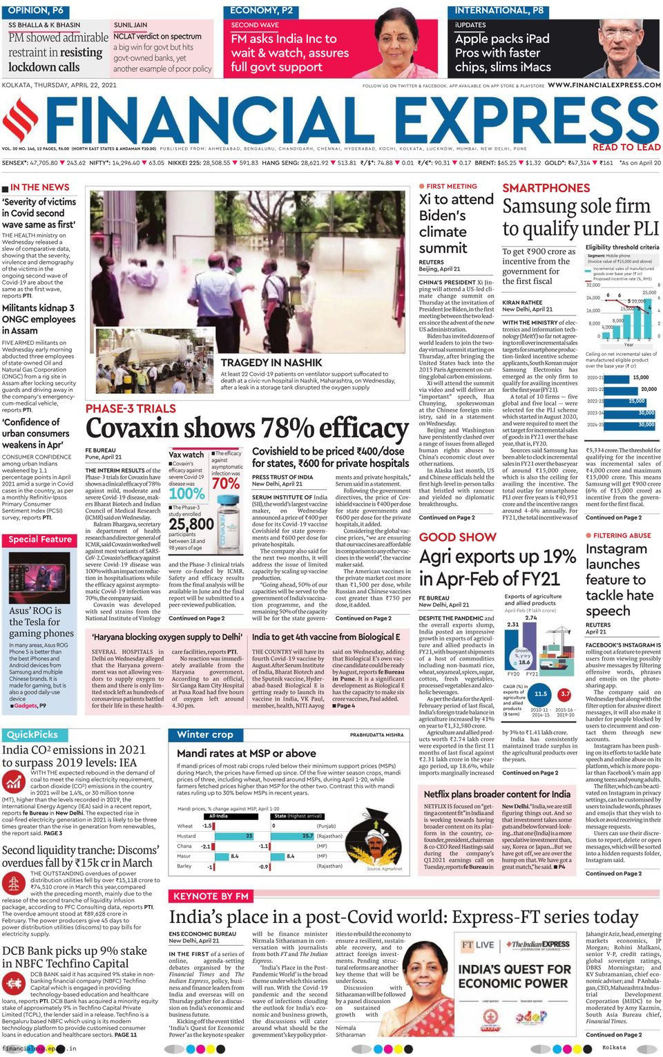 Financial Express Kolkata Newspaper - Get your Digital Subscription