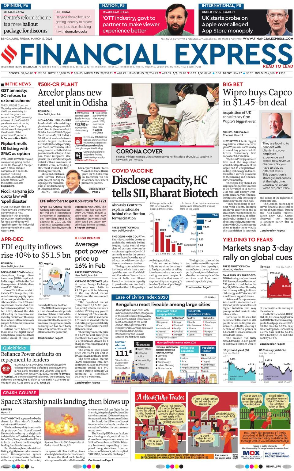 Financial Express Bengaluru Newspaper - Get your Digital Subscription