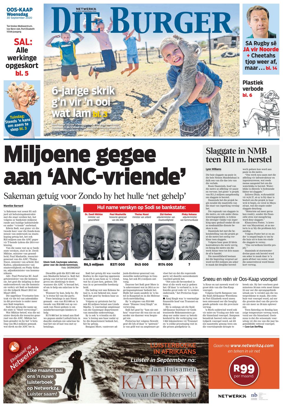 Die Burger Oos Kaap-September 30, 2020 Newspaper