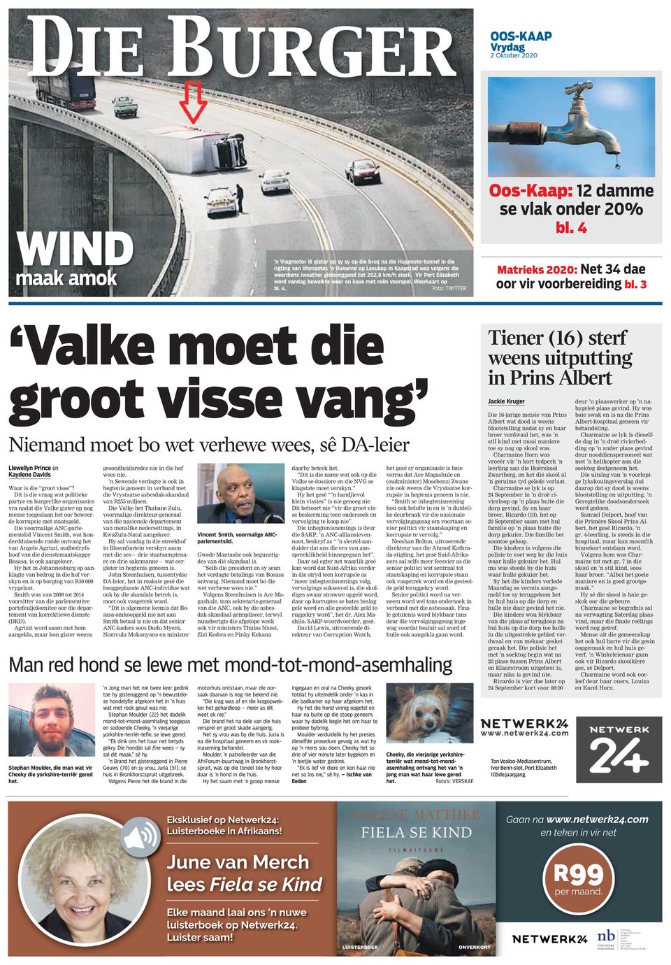 Die Burger Oos Kaap-October 02, 2020 Newspaper