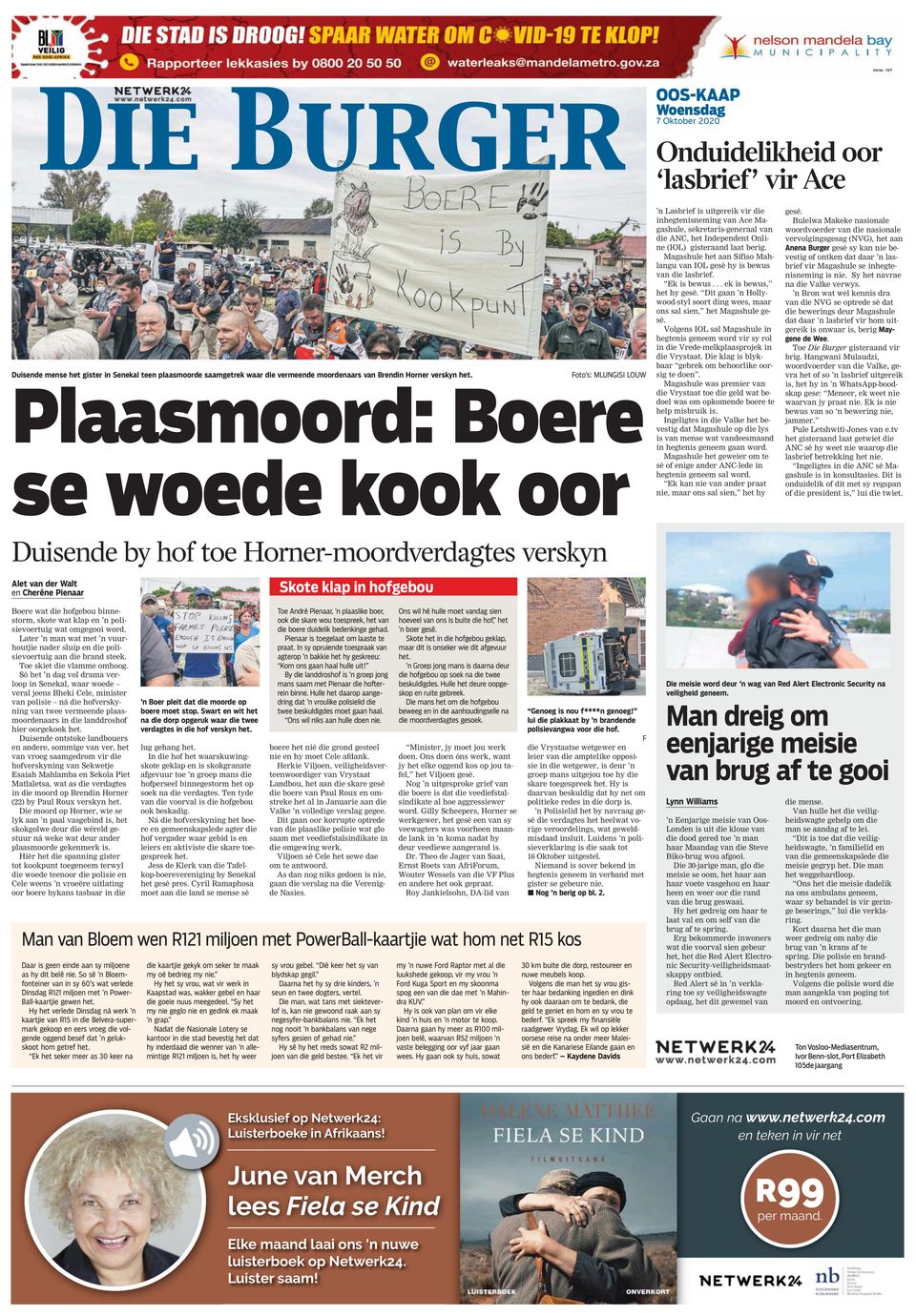 Die Burger Oos Kaap-October 07, 2020 Newspaper