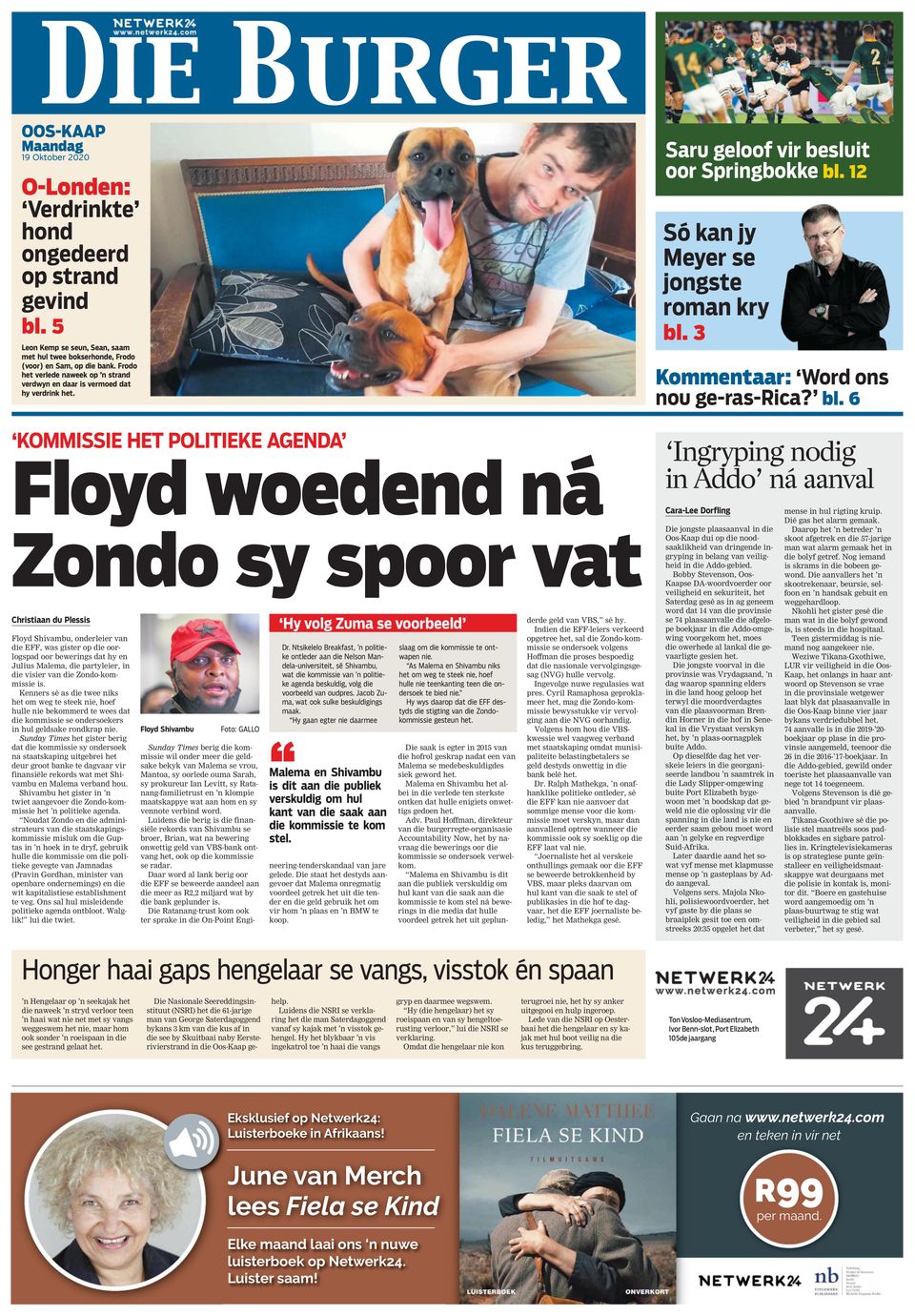 Die Burger Oos Kaap-October 19, 2020 Newspaper