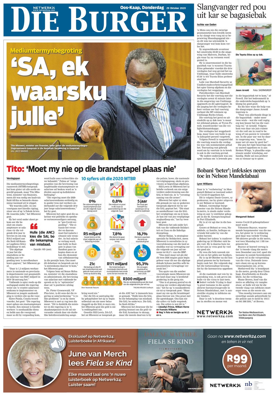 Die Burger Oos Kaap-October 29, 2020 Newspaper