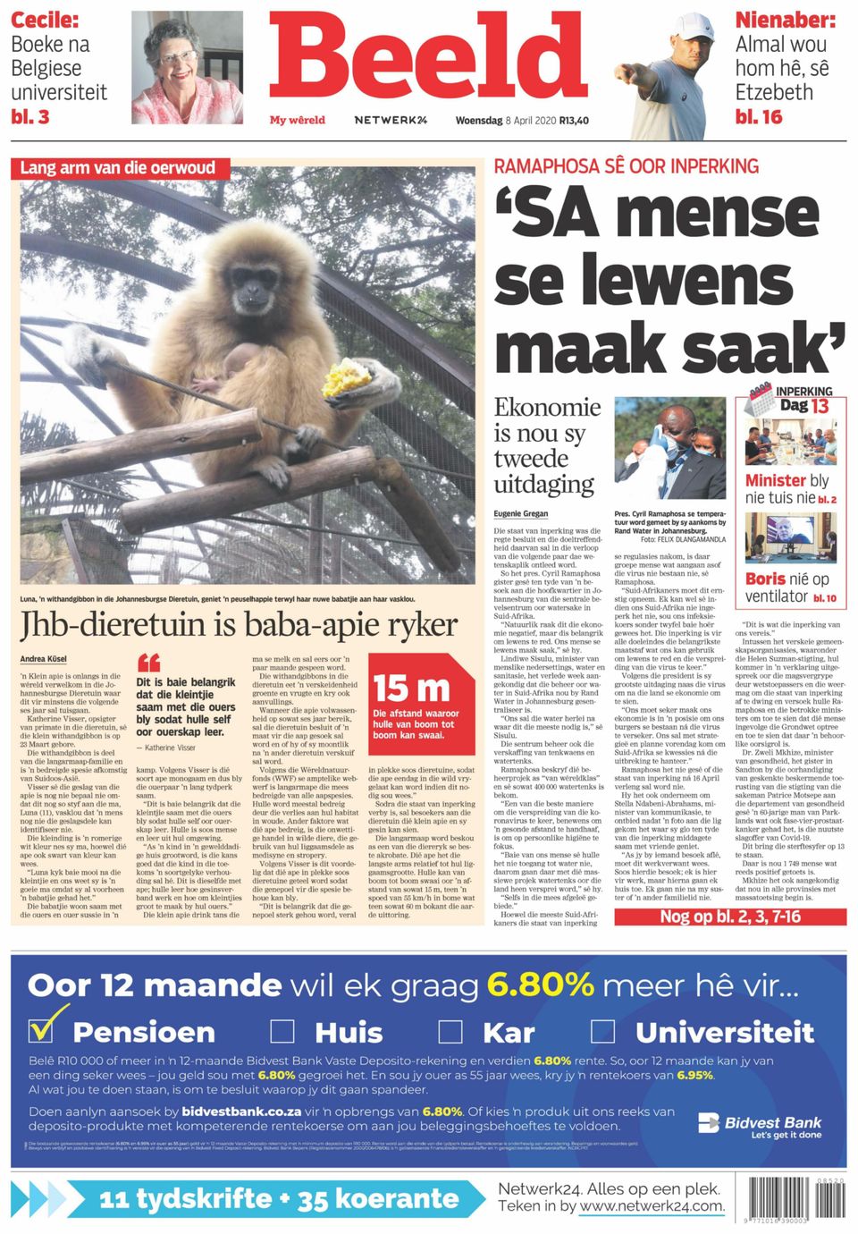 Get digital access to Beeld - April 08, 2020 issue | Magzter.com