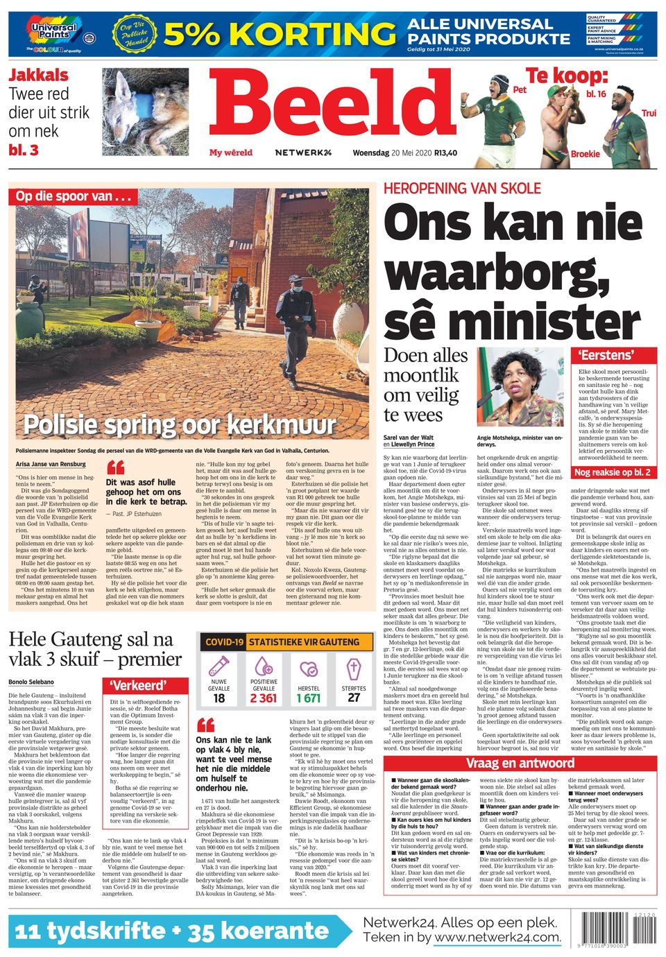 Beeld-May 20, 2020 Newspaper - Get your Digital Subscription