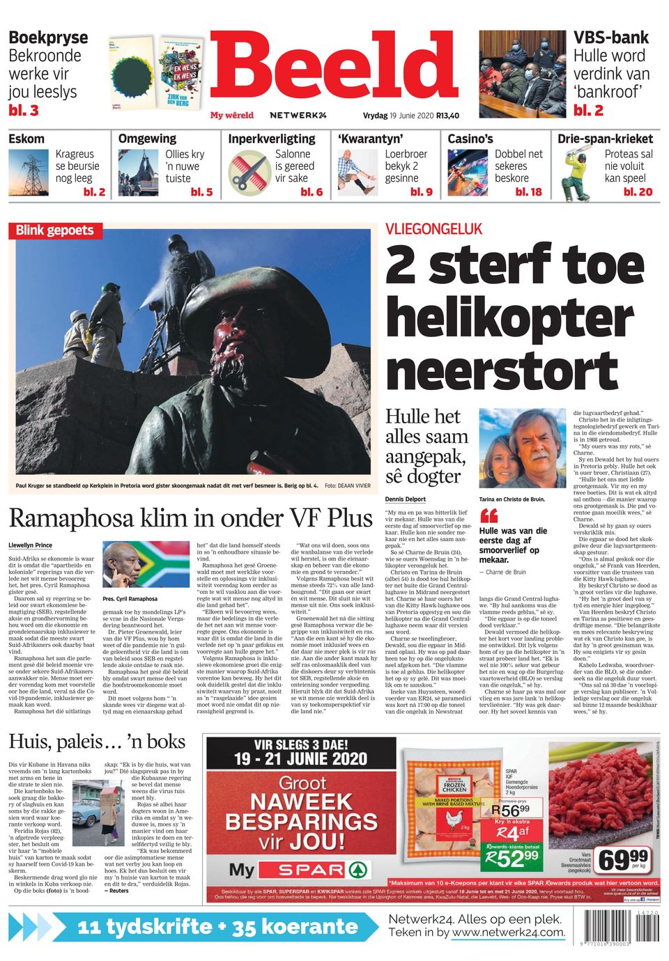 Get digital access to Beeld - June 19, 2020 issue | Magzter.com