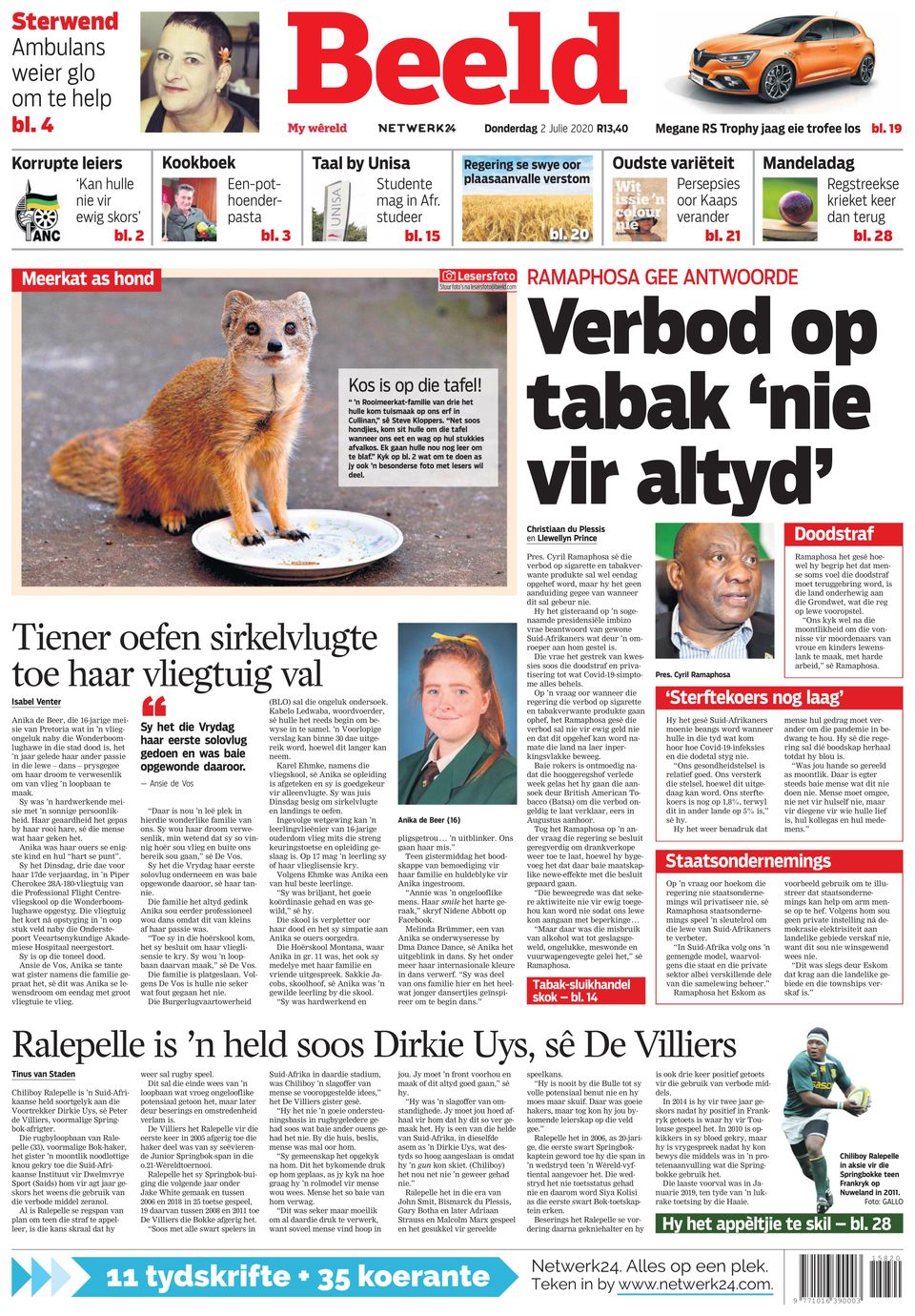 Get digital access to Beeld - July 2, 2020 issue | Magzter.com