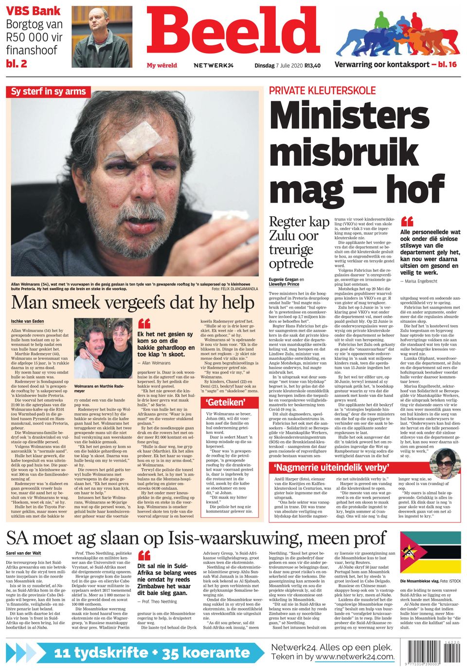 Get digital access to Beeld - July 7, 2020 issue | Magzter.com