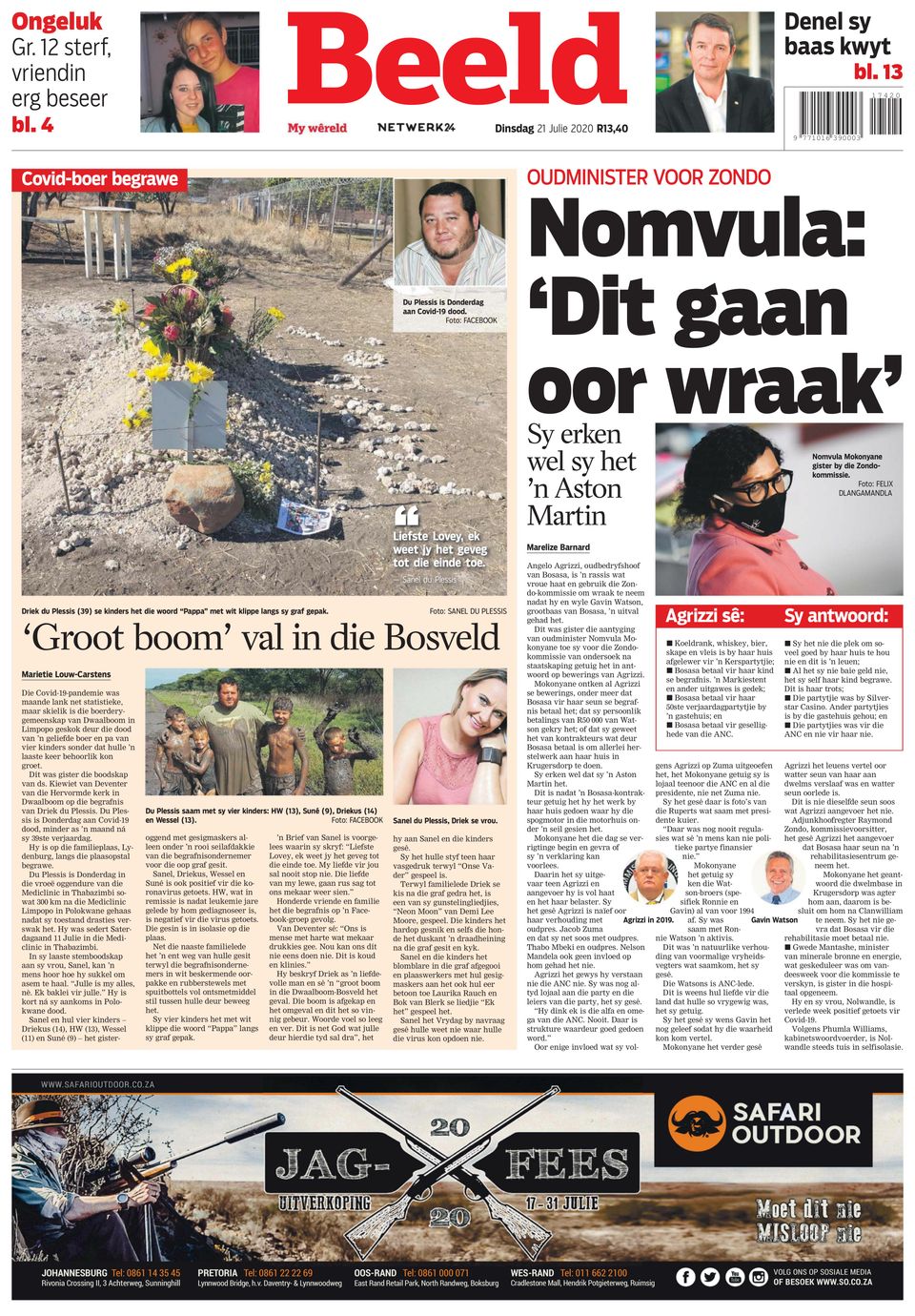 Get digital access to Beeld - July 21, 2020 issue | Magzter.com