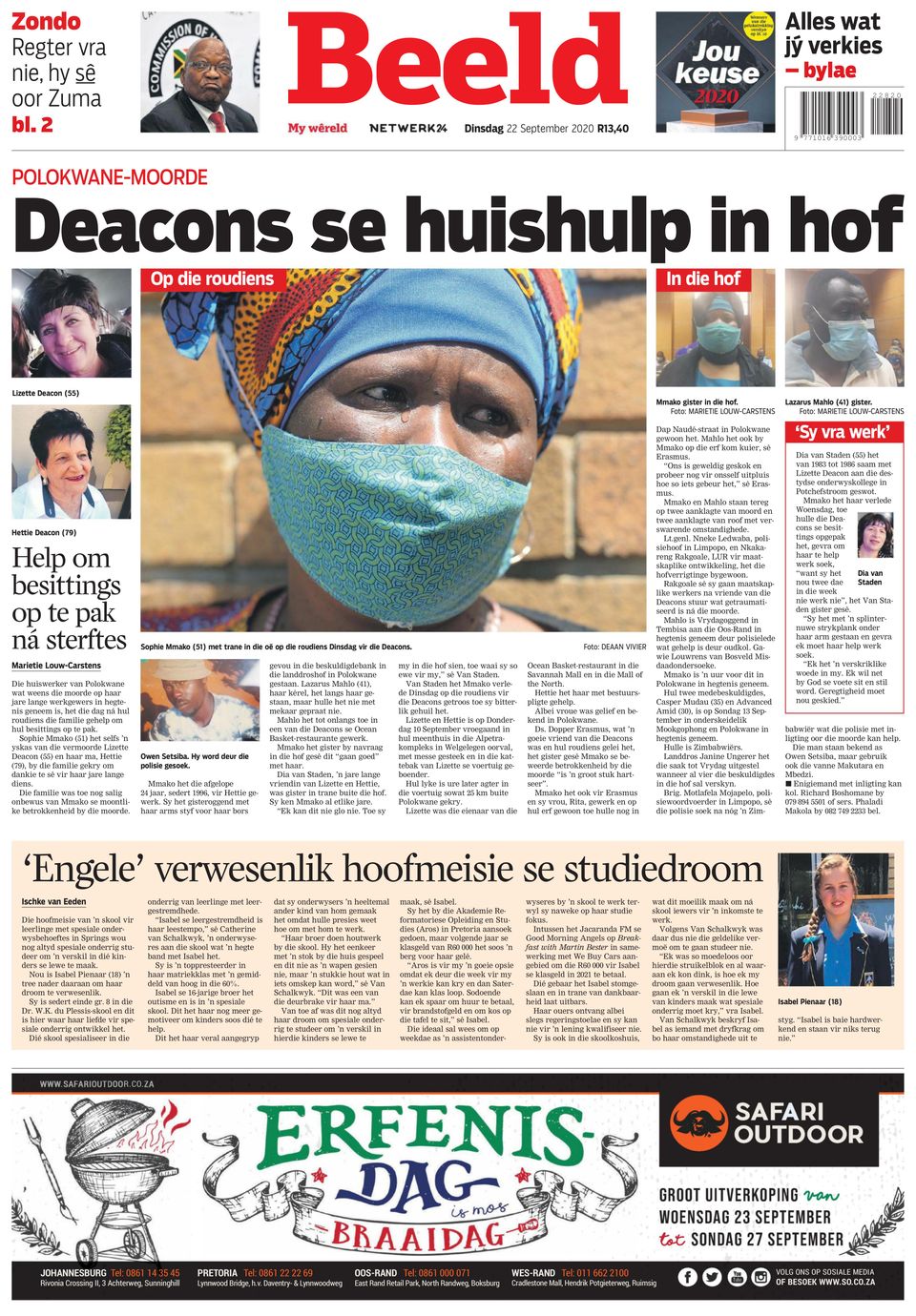Beeld-September 22, 2020 Newspaper - Get your Digital Subscription