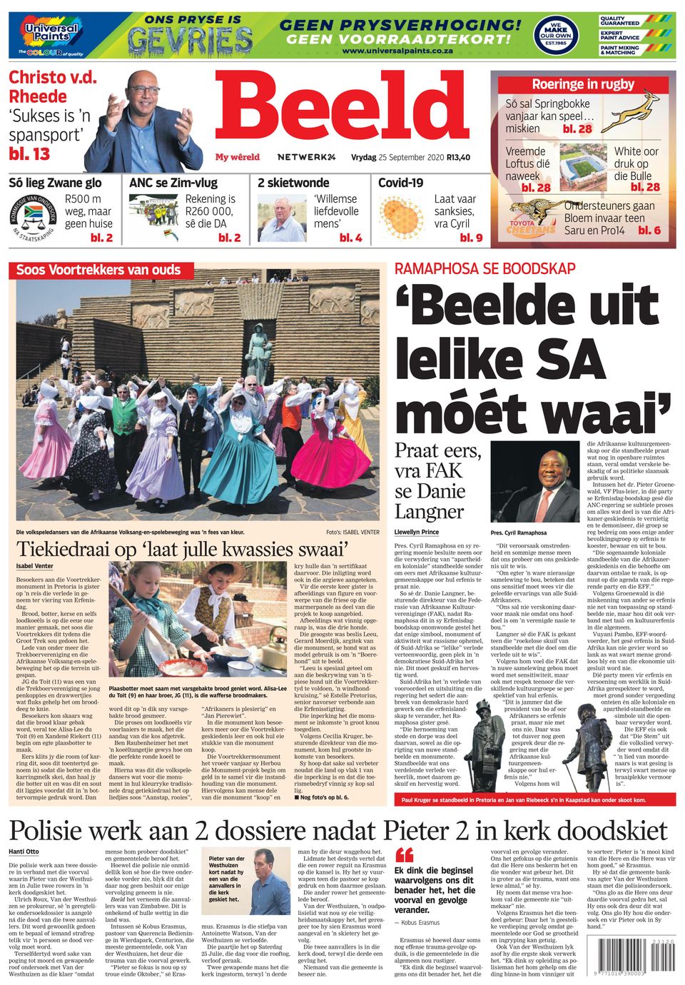 Get digital access to Beeld - September 25, 2020 issue | Magzter.com