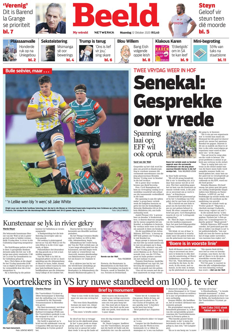 Get digital access to Beeld - October 12, 2020 issue | Magzter.com