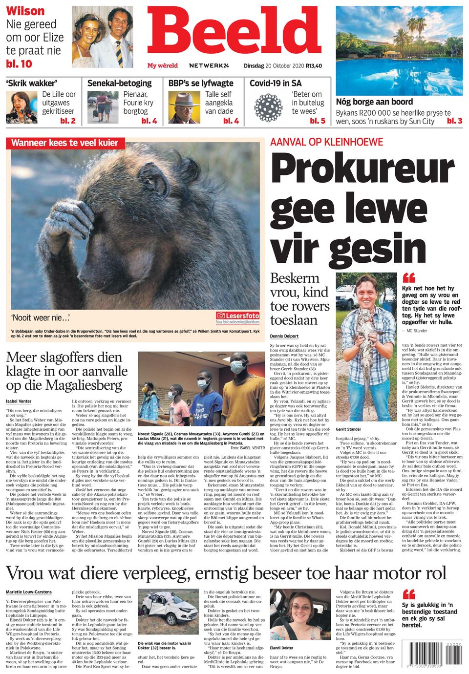 Get digital access to Beeld - October 20, 2020 issue | Magzter.com