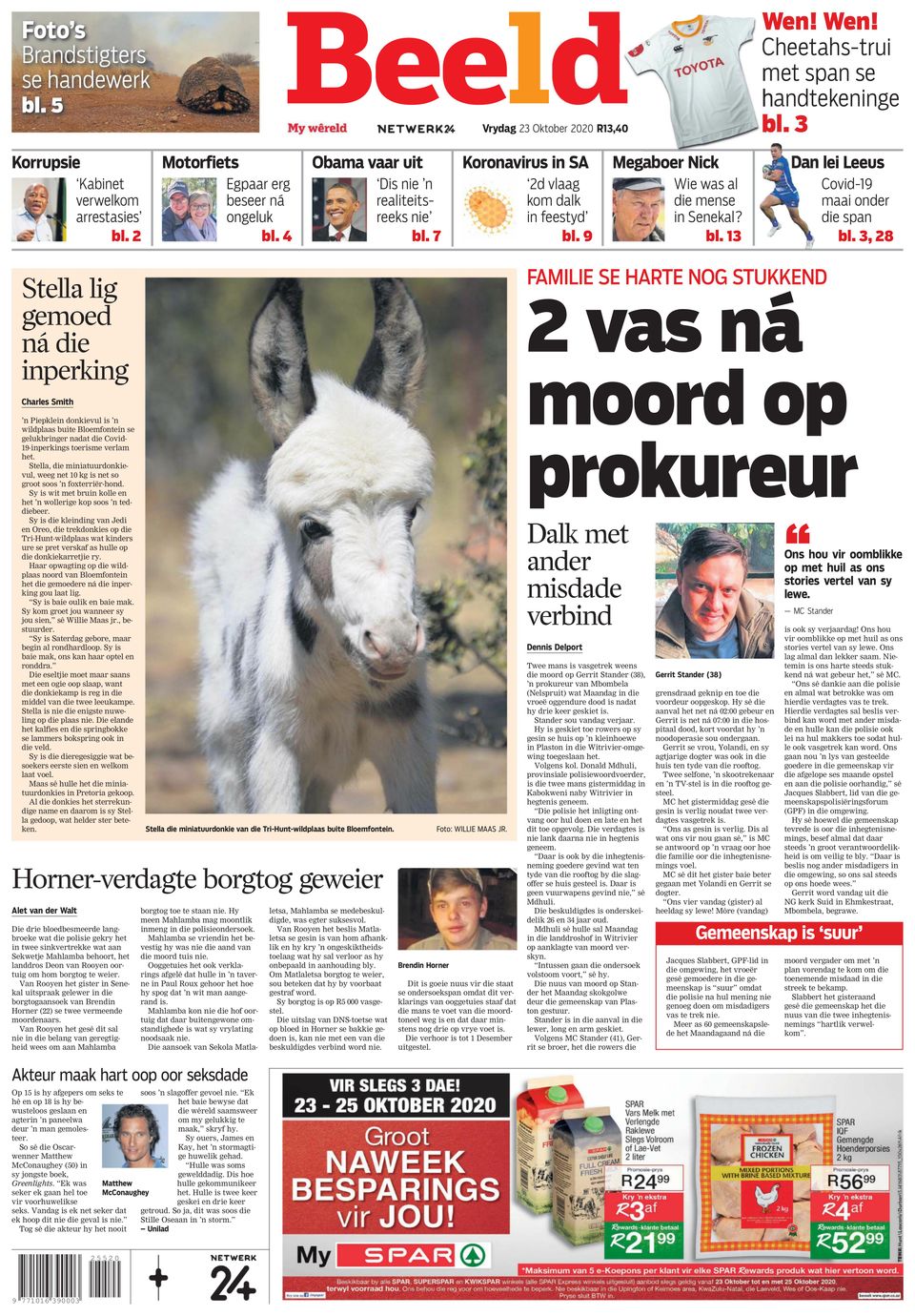 Beeld-October 23, 2020 Newspaper - Get your Digital Subscription