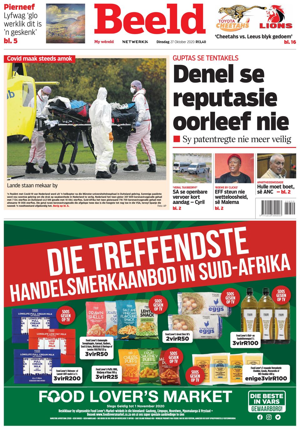 Get digital access to Beeld - October 27, 2020 issue | Magzter.com