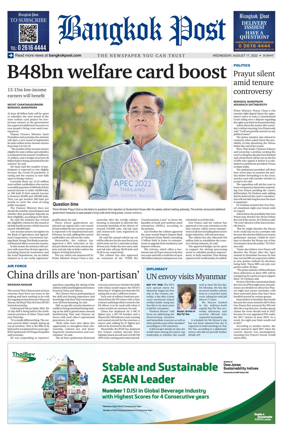 Get digital access to Bangkok Post - August 17, 2022 issue | Magzter.com