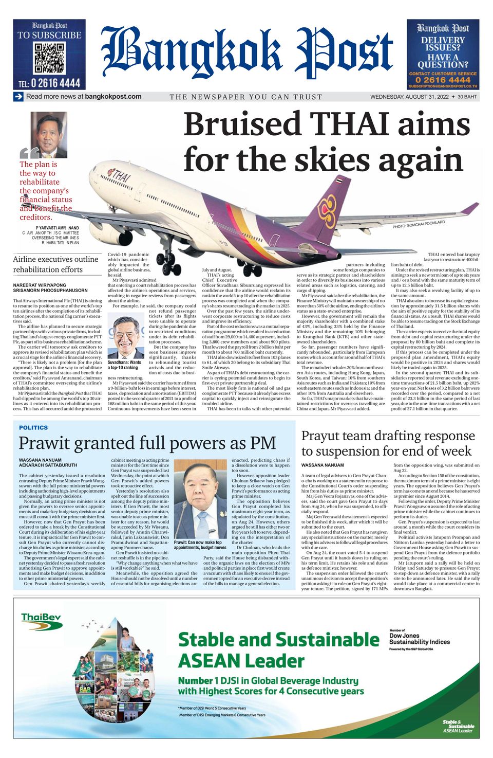 Get digital access to Bangkok Post - August 31, 2022 issue | Magzter.com