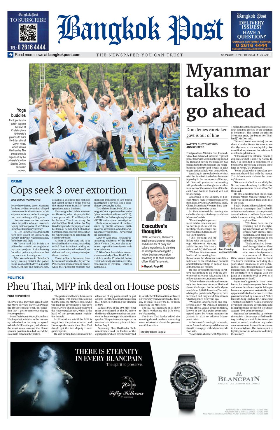 Get digital access to Bangkok Post - June 19, 2023 issue | Magzter.com