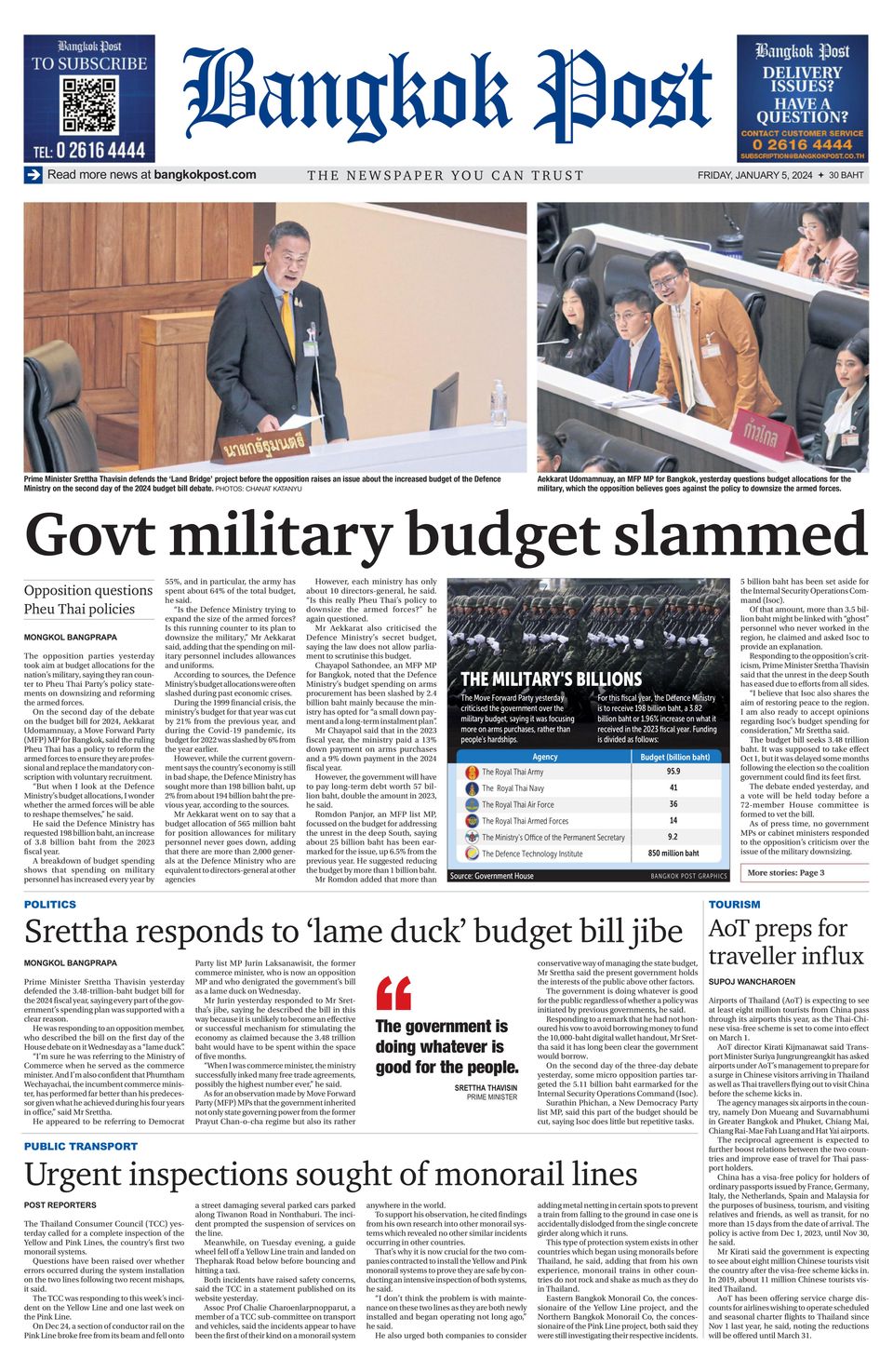 Get digital access to Bangkok Post - January 05, 2024 issue | Magzter.com
