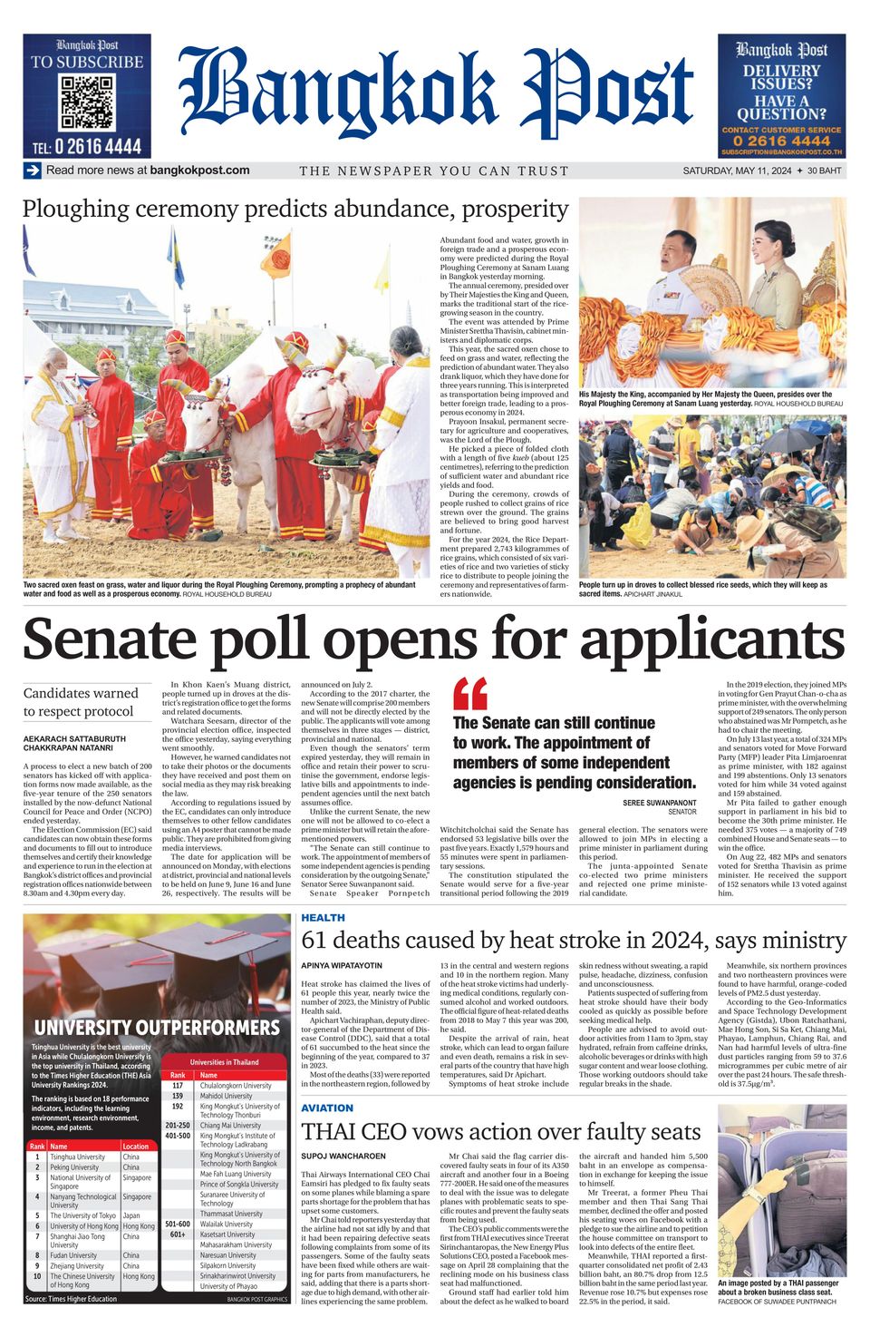 Get digital access to Bangkok Post - May 11, 2024 issue | Magzter.com