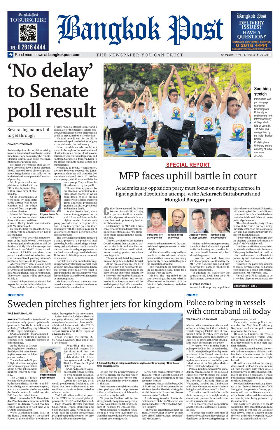 Get digital access to Bangkok Post - June 17, 2024 issue | Magzter.com