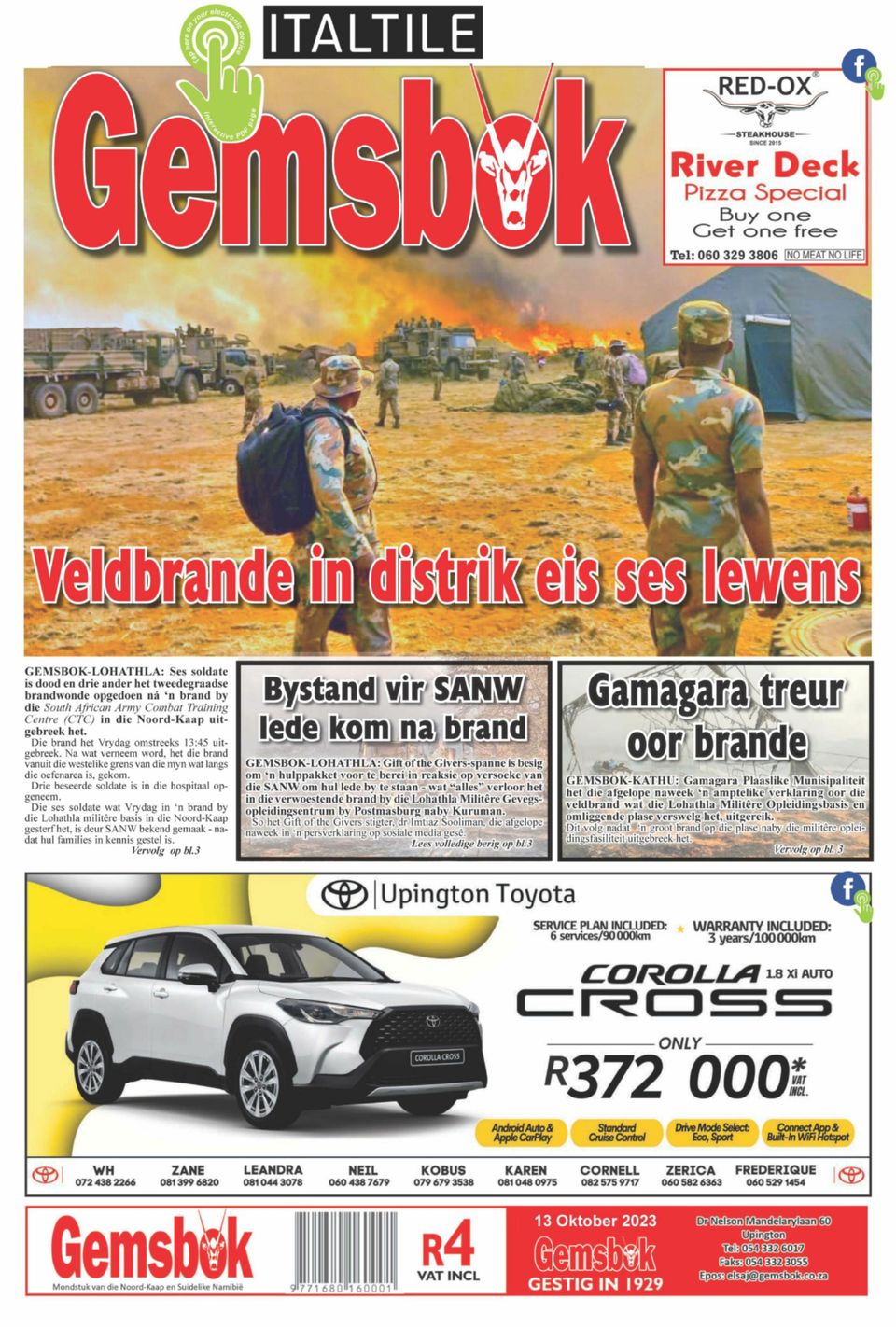 Get digital access to Gemsbok - October 13, 2023 issue | Magzter.com