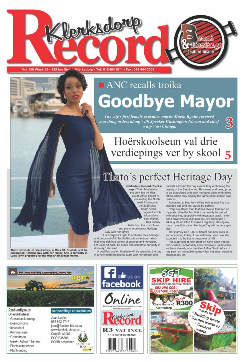 Get Digital Access To Klerksdorp Record September 18 2020 Issue