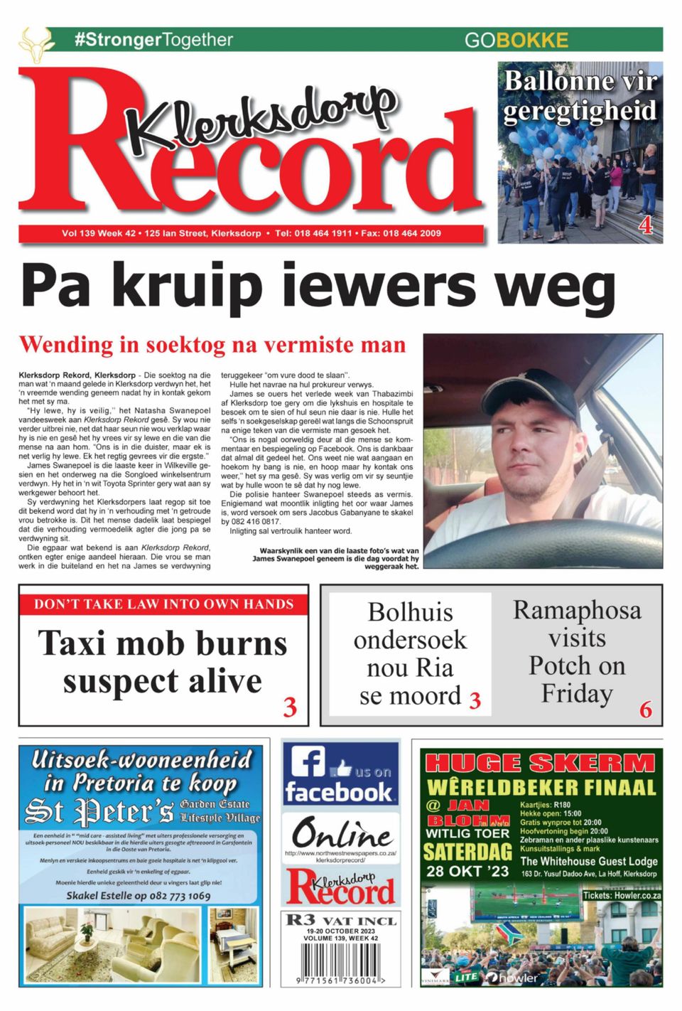 Get digital access to Klerksdorp Record - October 19, 2023 issue | Magzter.com