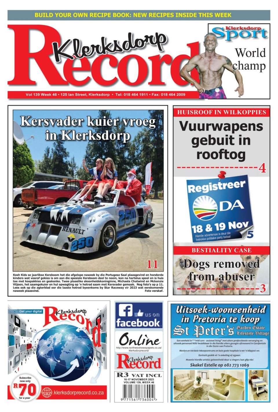 Get digital access to Klerksdorp Record - November 16, 2023 issue | Magzter.com