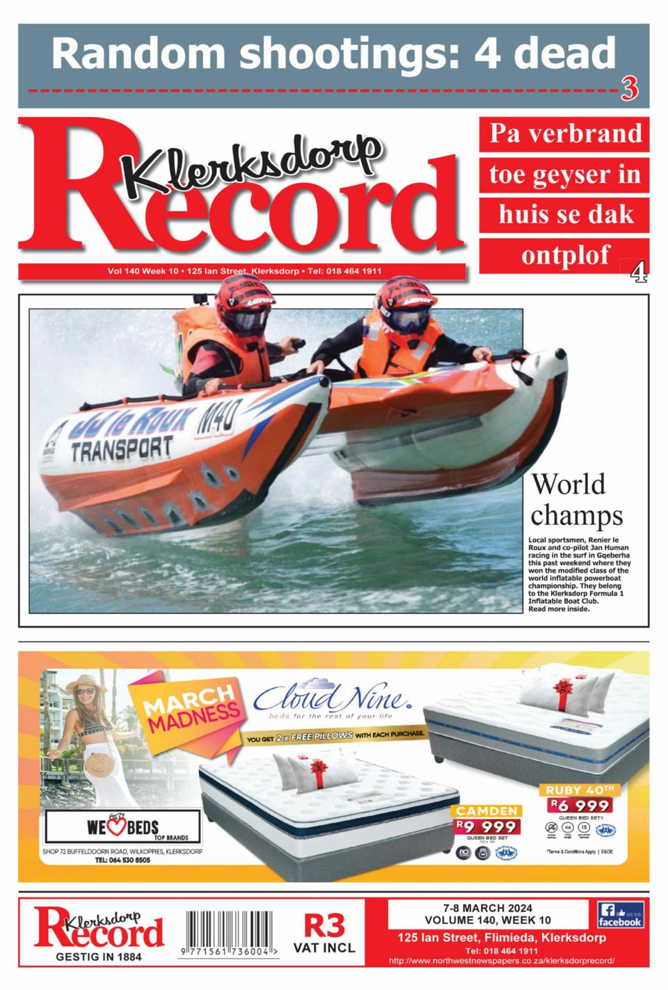 Klerksdorp Record Newspaper - Get your Digital Subscription