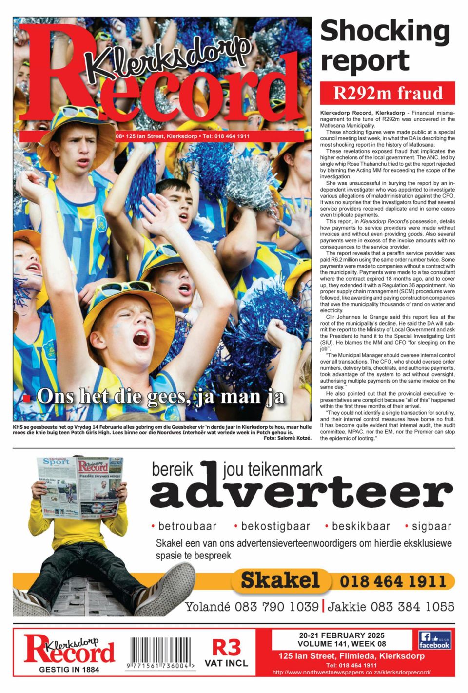Get digital access to Klerksdorp Record - February 21, 2025 issue | Magzter.com
