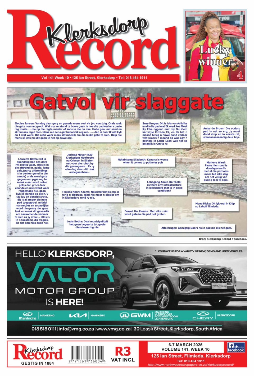 Get digital access to Klerksdorp Record - March 07, 2025 issue | Magzter.com