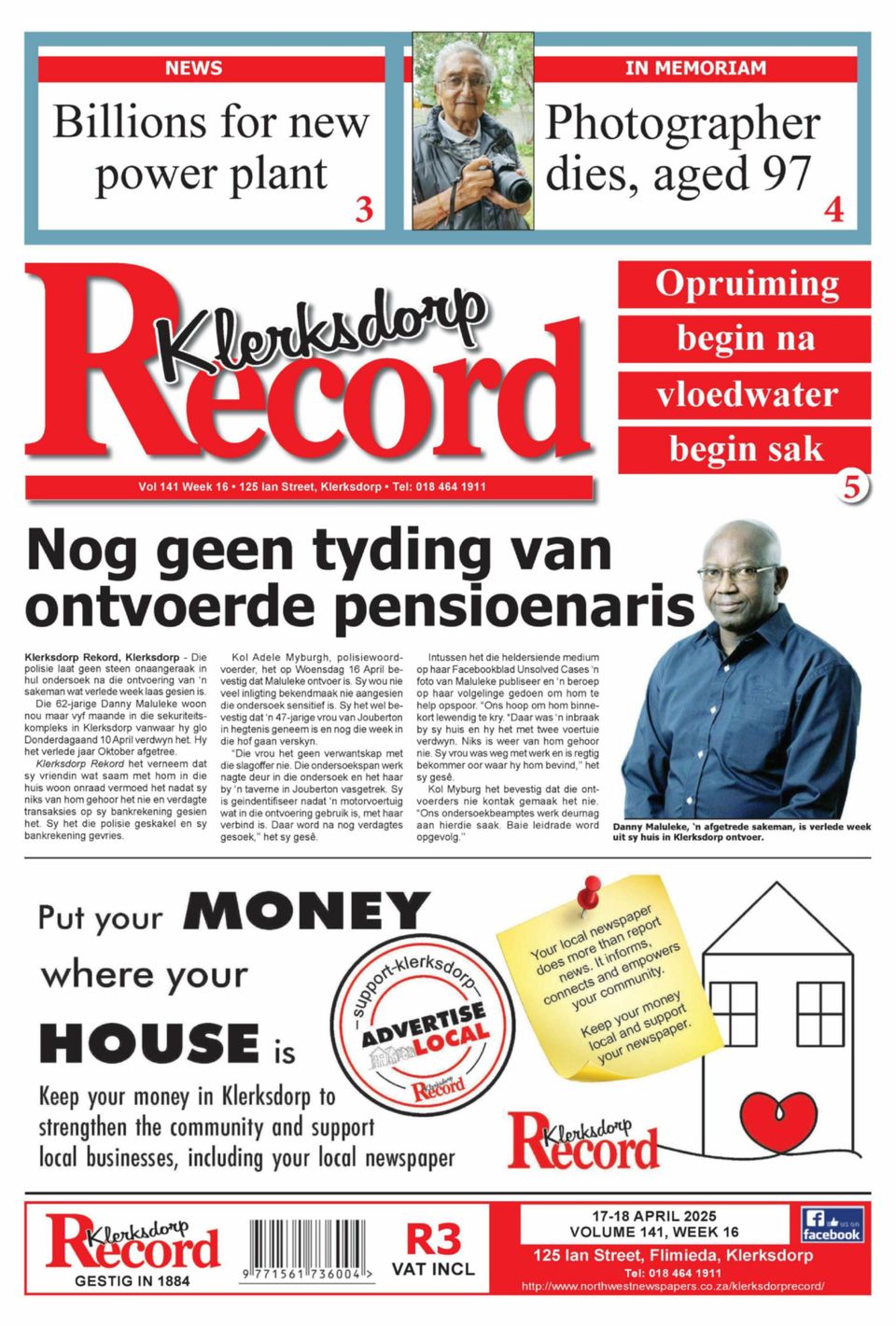 Get digital access to Klerksdorp Record - April 17, 2025 issue | Magzter.com