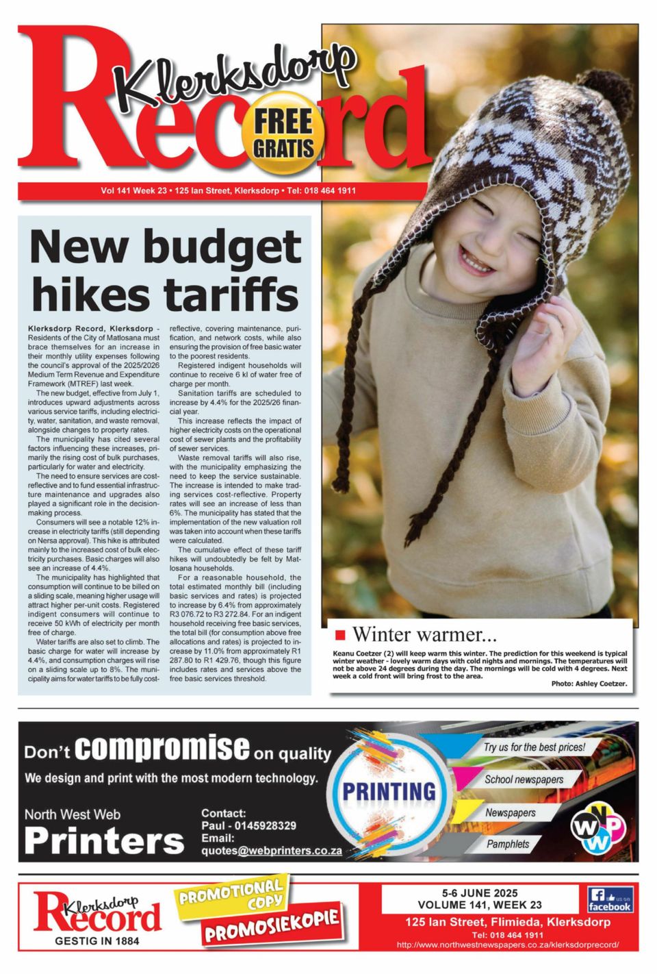 Get digital access to Klerksdorp Record - June 06, 2025 issue | Magzter.com
